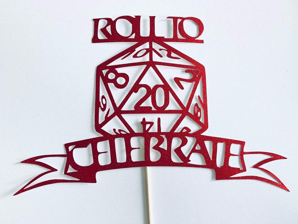 Resplendent Aurora | Roll To Celebrate D&D birthday cake topper digital ...